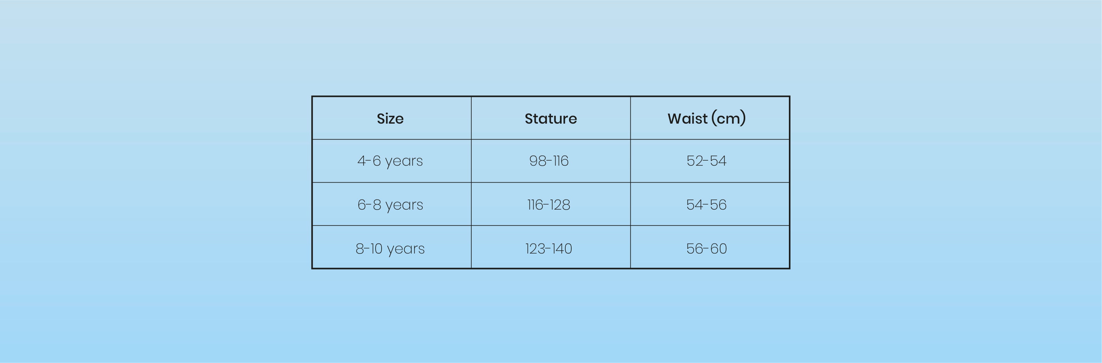 Sizing Information – aquamazeswimwear